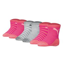 Puma Socken M&auml;dchen Gr&ouml;&szlig;e 15/18 grau / pink