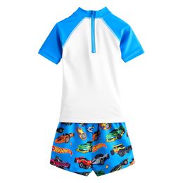 Next UV-Schutz Jungen Gr&ouml;&szlig;e 122 azur / limone / dunkelrot / wei&szlig;