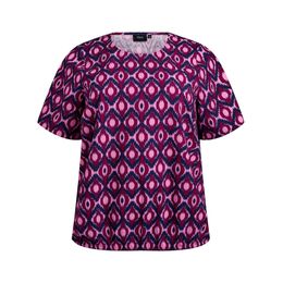 ZIZZI Bluse 'Jeasy' Damen Gr&ouml;&szlig;e 11XL/12XL marine / hellpink / dunkelpink