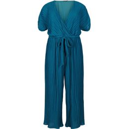 ZIZZI Jumpsuit 'Malise' Damen Gr&ouml;&szlig;e 5XL/6XL cyanblau