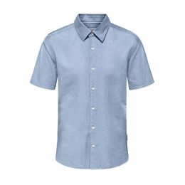 Only & Sons Only & Sons Button Up Shirt 'Cantley' male size XXL Light blue