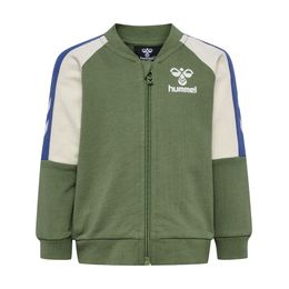 Hummel Sweatjacke 'Skylan' Jungen Gr&ouml;&szlig;e 80 creme / blau / gr&uuml;n / offwhite