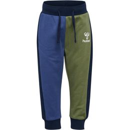 Hummel Hose 'Assym' Jungen Gr&ouml;&szlig;e 86 blau / dunkelblau / oliv / offwhite