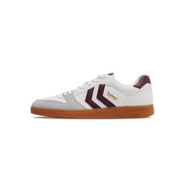 Hummel Sneaker 'Handball Perfekt' Damen Gr&ouml;&szlig;e 42 stone / weinrot / wei&szlig;