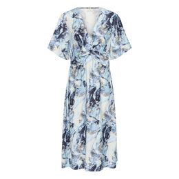 Kaffe Kleid 'Jasmin' Damen Gr&ouml;&szlig;e 40 hellblau / schwarz / wei&szlig; Sommerkleid