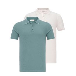 Anou Anou Poloshirt Herren Gr&ouml;&szlig;e XXXL mint / offwhite