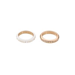 Furla Jewellery Ring Damen Gr&ouml;&szlig;e 52 gold / wei&szlig;