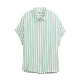 Tom Tailor Bluse Damen Gr&ouml;&szlig;e S mint / wei&szlig;