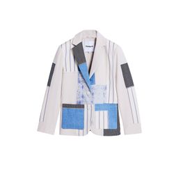 Desigual Blazer Damen Gr&ouml;&szlig;e 42 mischfarben / offwhite