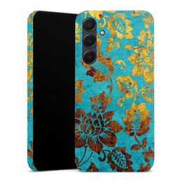 DeinDesign Galaxy A55 5G Handy Premium Case Smartphone Handyh&uuml;lle Schutzh&uuml;lle matt Flowers Vintage Ornament Premium Case