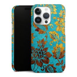 DeinDesign iPhone 14 Pro Handy Premium Case Smartphone Handyh&uuml;lle Schutzh&uuml;lle matt Flowers Vintage Ornament Premium Case