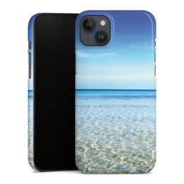 DeinDesign iPhone 14 Plus Handy Premium Case Smartphone Handyh&uuml;lle Schutzh&uuml;lle gl&auml;nzend Urlaub Sky Ocean Premium Case