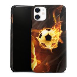 DeinDesign iPhone 11 Handy Premium Case Smartphone Handyh&uuml;lle Schutzh&uuml;lle matt Ball Fire Soccer Premium Case