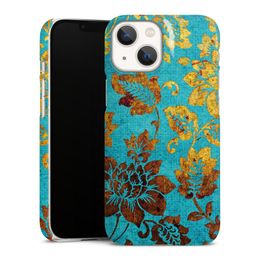 DeinDesign iPhone 13 Mini Handy Premium Case Smartphone Handyh&uuml;lle Schutzh&uuml;lle gl&auml;nzend Vintage Ornament Flowers Premium Case
