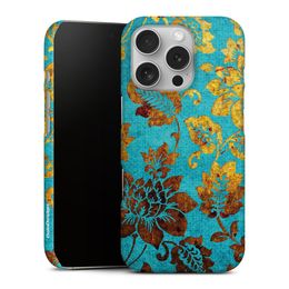 DeinDesign iPhone 16 Pro Handy Premium Case Smartphone Handyh&uuml;lle Schutzh&uuml;lle matt Vintage Ornament Flowers Premium Case