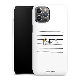 DeinDesign iPhone 12 Pro Max Handy Premium Case Smartphone Handyh&uuml;lle Schutzh&uuml;lle matt Snoopy Dog Peanuts Premium Case