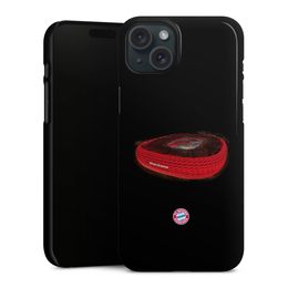 DeinDesign iPhone 15 Plus Handy Premium Case Smartphone Handyh&uuml;lle Schutzh&uuml;lle gl&auml;nzend Fc Bayern M&uuml;nchen Fcb Official Licensed Product Stadium Premium Case