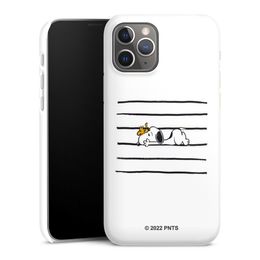 DeinDesign iPhone 12 Pro Handy Premium Case Smartphone Handyh&uuml;lle Schutzh&uuml;lle gl&auml;nzend Snoopy Dog Peanuts Premium Case