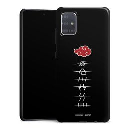 DeinDesign Galaxy A51 Handy Premium Case Smartphone Handyh&uuml;lle Schutzh&uuml;lle gl&auml;nzend Naruto Shippuden Official Licensed Product Akatsuki Premium Case