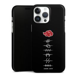 DeinDesign iPhone 14 Pro Max Handy Premium Case Smartphone Handyh&uuml;lle Schutzh&uuml;lle gl&auml;nzend Naruto Shippuden Official Licensed Product Akatsuki Premium Case
