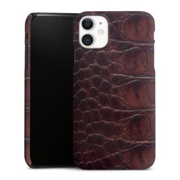 DeinDesign iPhone 11 Handy Premium Case Smartphone Handyh&uuml;lle Schutzh&uuml;lle matt Animal Print Crocodile Leather Premium Case