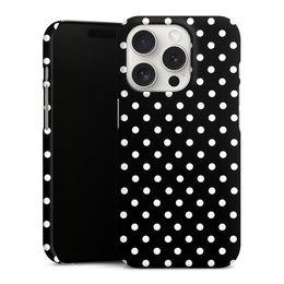 DeinDesign iPhone 15 Pro Handy Premium Case Smartphone Handyh&uuml;lle Schutzh&uuml;lle matt Retro Points Polka Dots Premium Case
