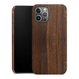 DeinDesign iPhone 12 Pro Max Handy Premium Case Smartphone Handyh&uuml;lle Schutzh&uuml;lle matt Wood Nut Tree Wooden Look Premium Case