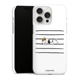 DeinDesign iPhone 15 Pro Max Handy Premium Case Smartphone Handyh&uuml;lle Schutzh&uuml;lle gl&auml;nzend Snoopy Dog Peanuts Premium Case