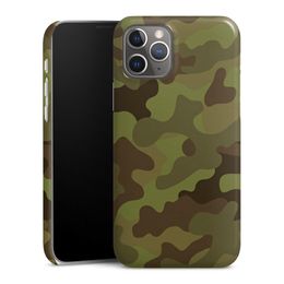 DeinDesign iPhone 12 Pro Handy Premium Case Smartphone Handyh&uuml;lle Schutzh&uuml;lle gl&auml;nzend Camouflage Tarnmuster Army Premium Case