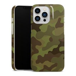 DeinDesign iPhone 13 Pro Handy Premium Case Smartphone Handyh&uuml;lle Schutzh&uuml;lle gl&auml;nzend Camouflage Tarnmuster Army Premium Case