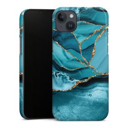 DeinDesign iPhone 14 Plus Handy Premium Case Smartphone Handyh&uuml;lle Schutzh&uuml;lle gl&auml;nzend Marble Gemstone Glitzer Premium Case