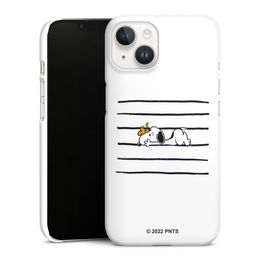 DeinDesign iPhone 14 Handy Premium Case Smartphone Handyh&uuml;lle Schutzh&uuml;lle matt Snoopy Dog Peanuts Premium Case