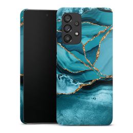 DeinDesign Galaxy A53 5G Handy Premium Case Smartphone Handyh&uuml;lle Schutzh&uuml;lle gl&auml;nzend Glitzer Marble Gemstone Premium Case