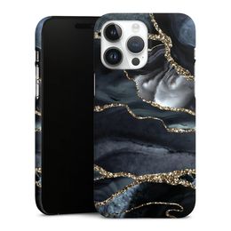 DeinDesign iPhone 14 Pro Max Handy Premium Case Smartphone Handyh&uuml;lle Schutzh&uuml;lle matt Marble Trends Glitzer Premium Case