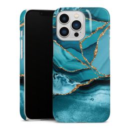 DeinDesign iPhone 13 Pro Handy Premium Case Smartphone Handyh&uuml;lle Schutzh&uuml;lle gl&auml;nzend Marble Gemstone Glitzer Premium Case