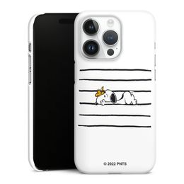 DeinDesign iPhone 14 Pro Handy Premium Case Smartphone Handyh&uuml;lle Schutzh&uuml;lle matt Snoopy Dog Peanuts Premium Case