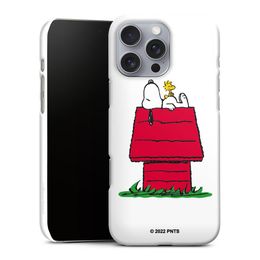 DeinDesign iPhone 16 Pro Max Handy Premium Case Smartphone Handyh&uuml;lle Schutzh&uuml;lle gl&auml;nzend Snoopy Peanuts Official Licensed Product Premium Case