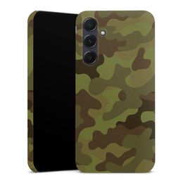 DeinDesign Galaxy A55 5G Handy Premium Case Smartphone Handyh&uuml;lle Schutzh&uuml;lle matt Camouflage Tarnmuster Army Premium Case