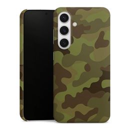 DeinDesign Galaxy S24 Handy Premium Case Smartphone Handyh&uuml;lle Schutzh&uuml;lle matt Camouflage Tarnmuster Army Premium Case