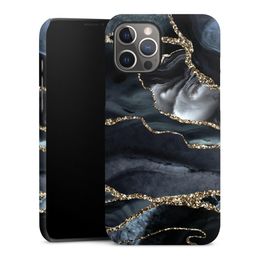 DeinDesign iPhone 12 Pro Max Handy Premium Case Smartphone Handyh&uuml;lle Schutzh&uuml;lle matt Marble Trends Glitzer Premium Case