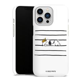 DeinDesign iPhone 13 Pro Handy Premium Case Smartphone Handyh&uuml;lle Schutzh&uuml;lle gl&auml;nzend Snoopy Dog Peanuts Premium Case
