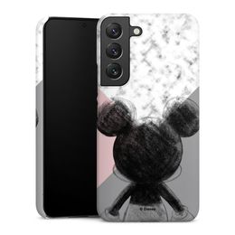 DeinDesign Galaxy S22 Handy Premium Case Smartphone Handyh&uuml;lle Schutzh&uuml;lle gl&auml;nzend Marble Disney Mickey Mouse Premium Case