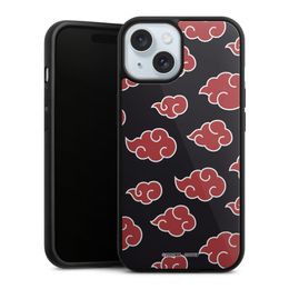 DeinDesign iPhone 15 Handy Gallery Case Handyh&uuml;lle 9H Geh&auml;rtetes Glas R&uuml;ckseite H&uuml;lle Akatsuki Official Licensed Product Naruto Shippuden Gallery Case