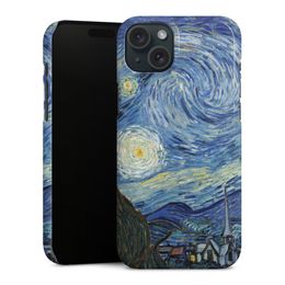 DeinDesign iPhone 15 Plus Handy Premium Case Smartphone Handyh&uuml;lle Schutzh&uuml;lle gl&auml;nzend The Starry Night Kunst Premium Case