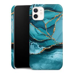 DeinDesign iPhone 12 mini Handy Premium Case Smartphone Handyh&uuml;lle Schutzh&uuml;lle gl&auml;nzend Marble Gemstone Glitzer Premium Case