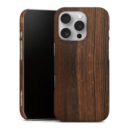 DeinDesign iPhone 16 Pro Handy Premium Case Smartphone Handyh&uuml;lle Schutzh&uuml;lle matt Wood Nut Tree Wooden Look Premium Case