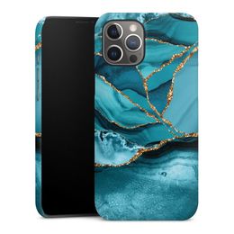 DeinDesign iPhone 12 Pro Max Handy Premium Case Smartphone Handyh&uuml;lle Schutzh&uuml;lle matt Marble Gemstone Glitzer Premium Case