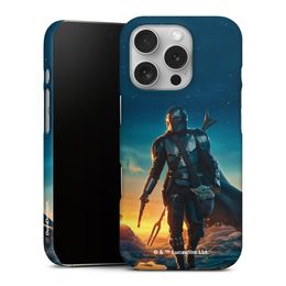 DeinDesign iPhone 16 Pro Handy Premium Case Smartphone Handyh&uuml;lle Schutzh&uuml;lle matt Star Wars The Mandalorian Sunset Premium Case