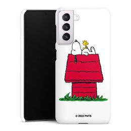 DeinDesign Galaxy S21 5G Handy Premium Case Smartphone Handyh&uuml;lle Schutzh&uuml;lle gl&auml;nzend Snoopy Peanuts Official Licensed Product Premium Case