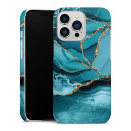 DeinDesign iPhone 13 Pro Handy Premium Case Smartphone Handyh&uuml;lle Schutzh&uuml;lle matt Marble Gemstone Glitzer Premium Case